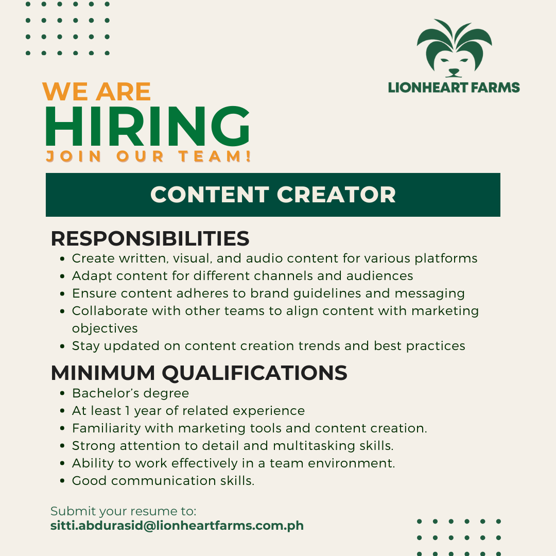 Careers – Lionheart Farms